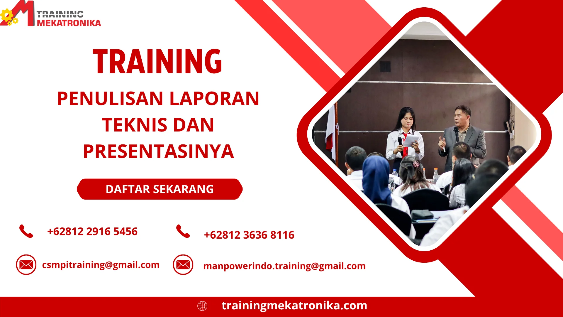TRAINING PENULISAN LAPORAN TEKNIS DAN PRESENTASINYA