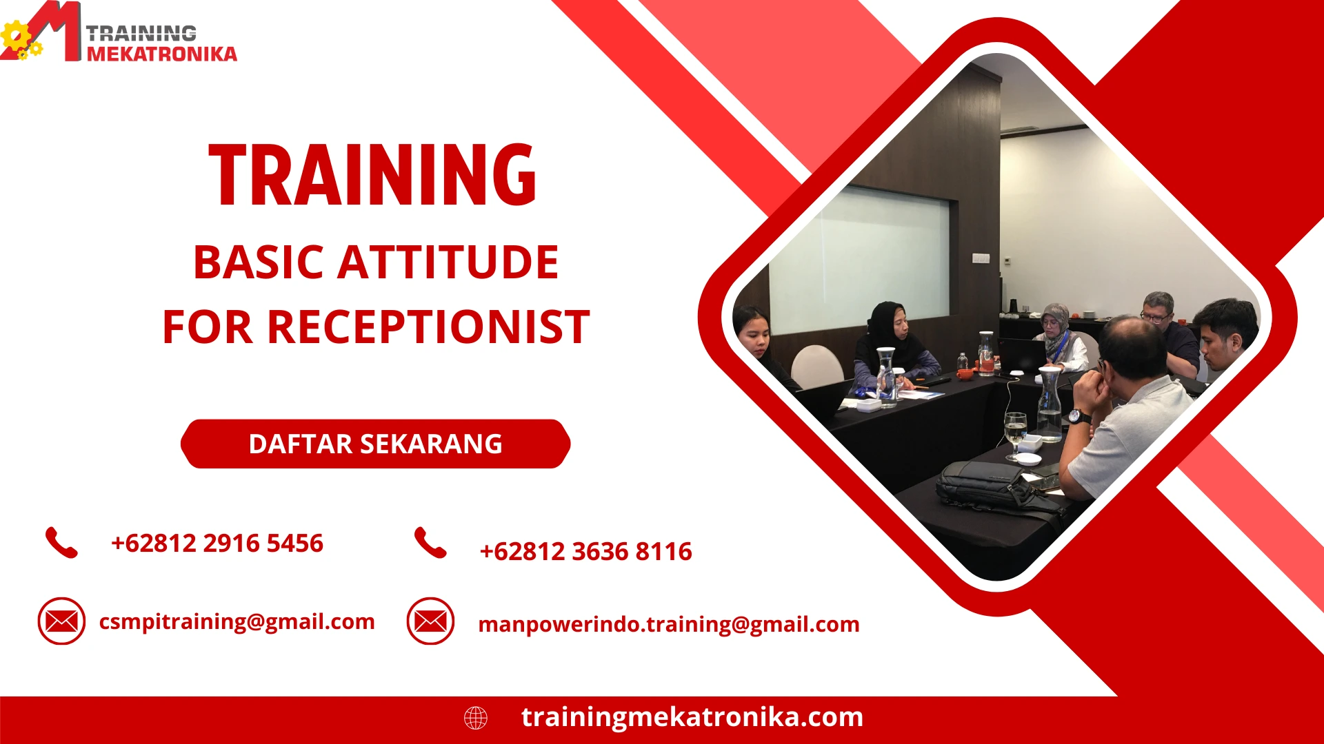TRAINING BASIC ATTITUDE FOR RECEPTIONIST